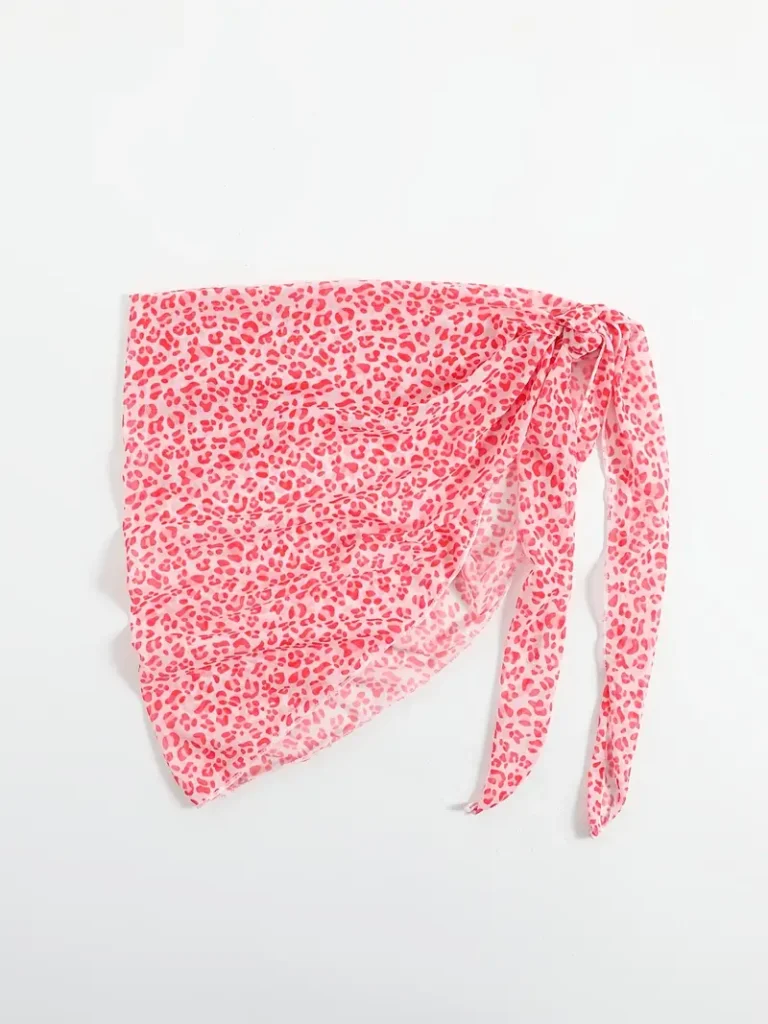 Red Cheetah Wrap - Caso Boutique